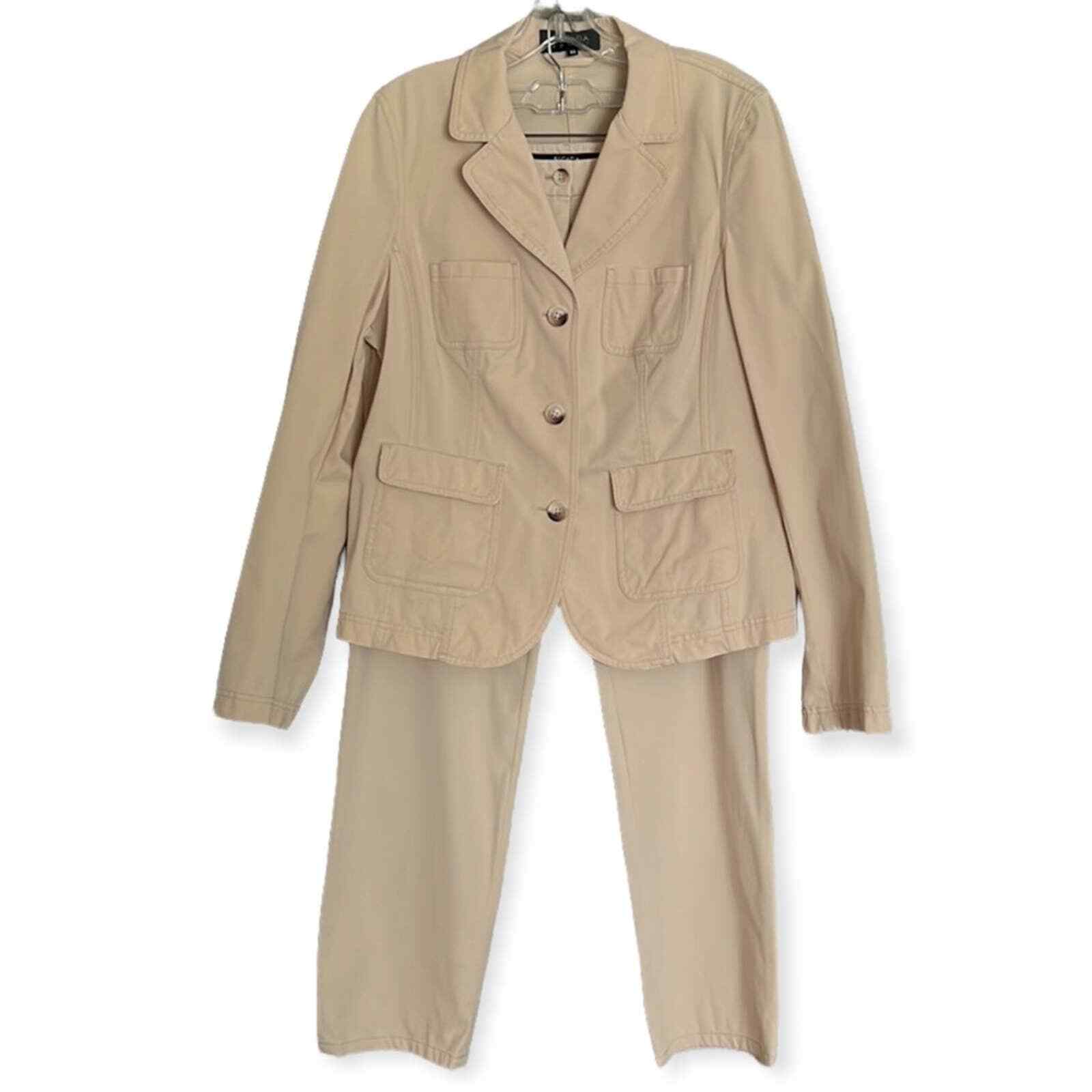Escada Sport Pant Suit Safari Jacket and Casual Slacks - Gem