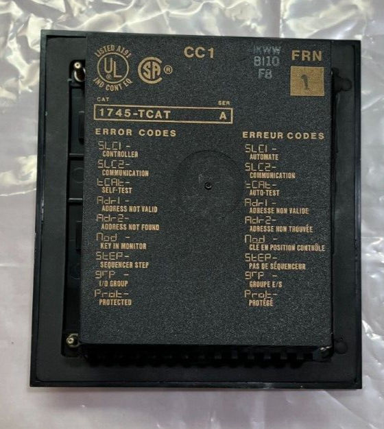 Allen Bradley SLC 150 PLC 1745-LP153 Ser C w/ 1745-TCAT w/ 1745-C1 ...
