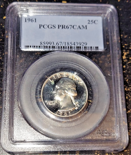 1961 25C Washington Quarter PCGS PR67CAM | eBay
