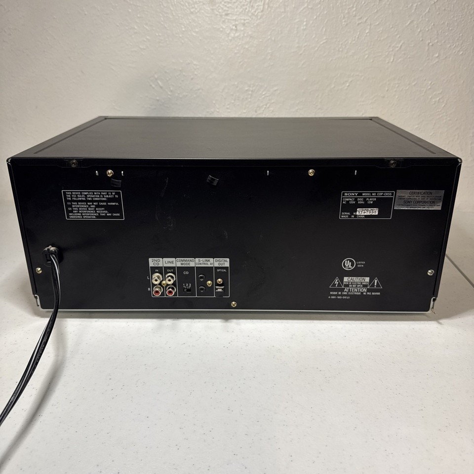 Sony 50+1 CD Player Model CDP-CX55 With Remote | eBay