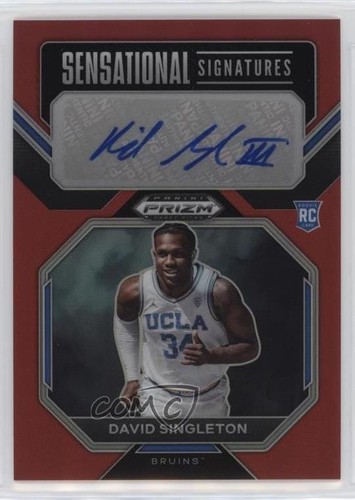2023 Prizm Draft Picks Sensational Signatures Red /149 David Singleton ...