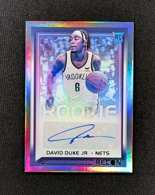 2021-22 Panini Recon Rookie Recon Signatures David Duke Jr #RRS-DDJ ...