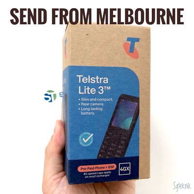 NEW TELSTRA LITE 3 4GX 4G VoLTE OK Alcatel 3080T Slim Push Button ...