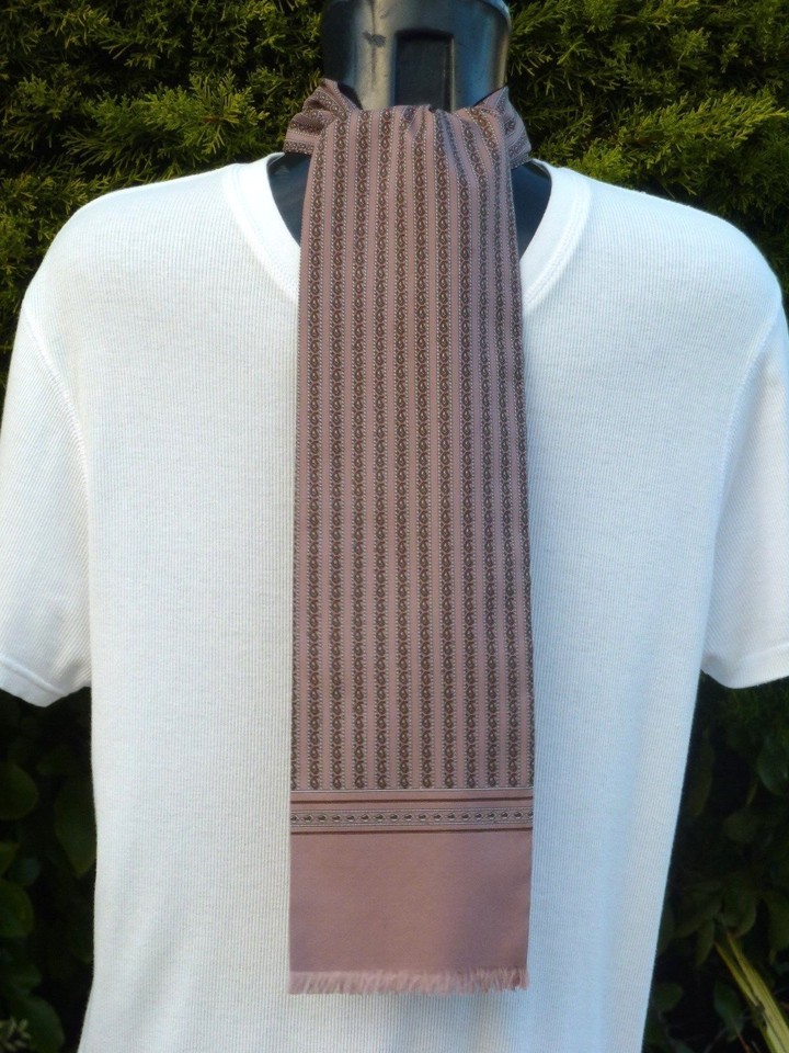 VINTAGE ASCOT SCARF CRAVAT SCOOTER GOODWOOD MOD INDIE DAPPER RACES ...
