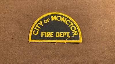 Moncton New Brunswick Canada Fire Department Patch Firefighter EMS ...