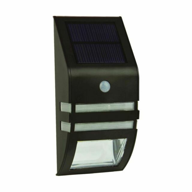 Solalite 36122SL Outdoor 2-LED Solar PIR Wall Light - Black for sale ...