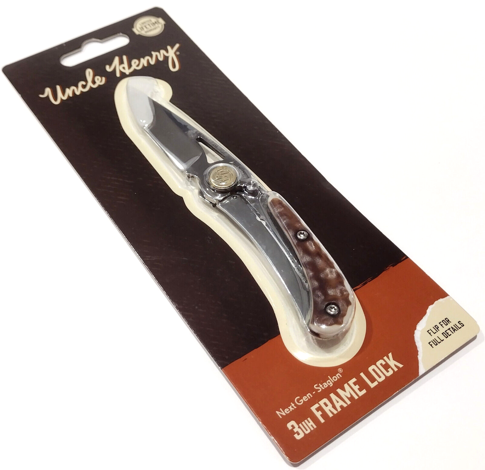 Schrade Old Timer Uncle Henry Next Gen Manual Folding Pocket Knife 3UH ...