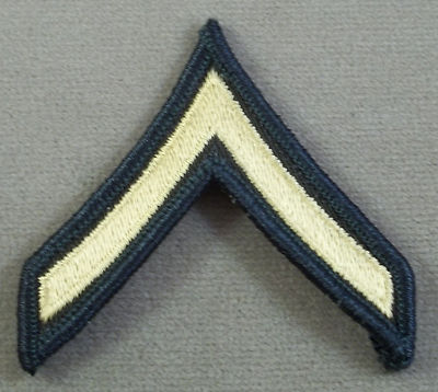 US Army Private E-2 Small Sleeve Rank Insignia - ME Pair 2 5/8" Wide | eBay