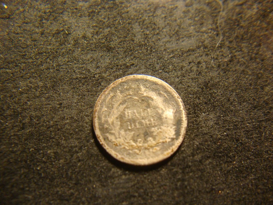 1866-S Rough Seated Liberty Half Dime Nice Rims Decent Coin RRC | eBay