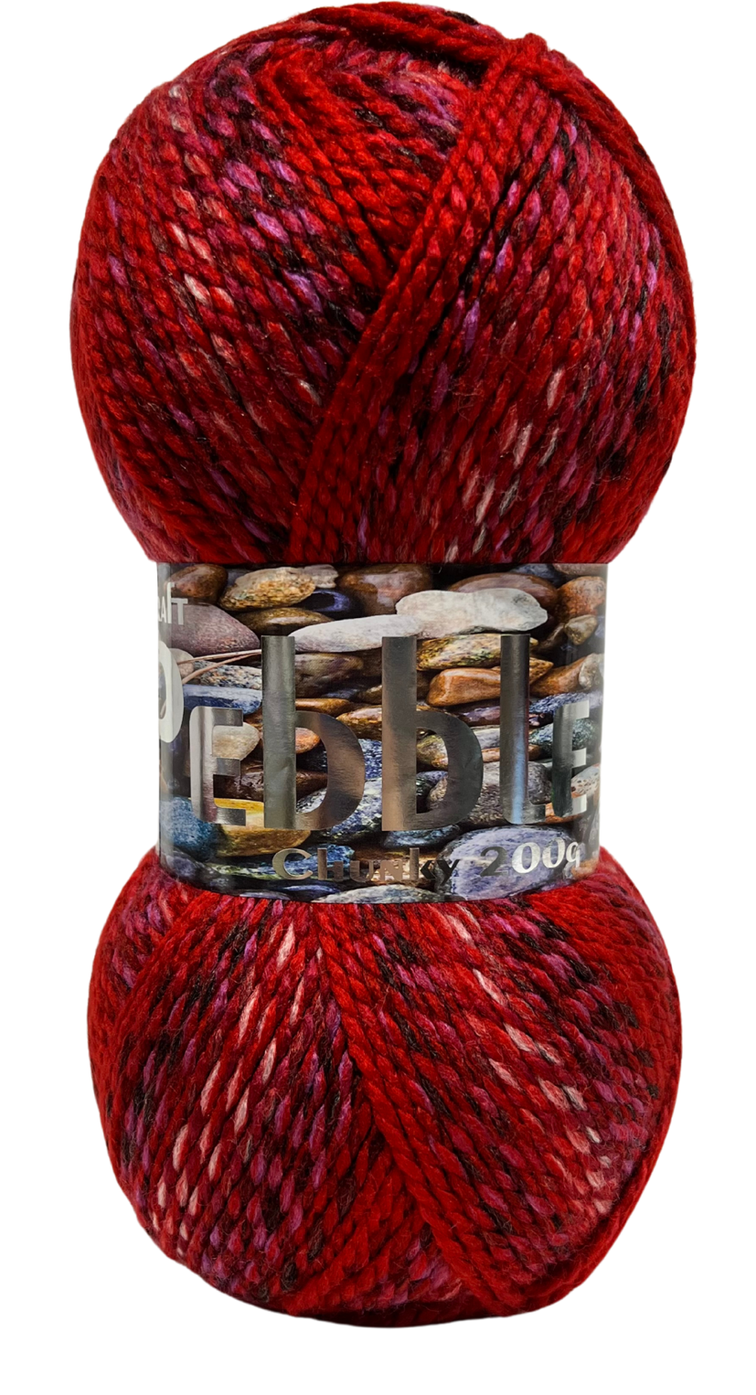 Woolcraft Pebble Chunky Acrylic Soft Wool / Yarn 200g Knitting ...