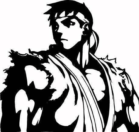 Ryu Street Fighter decal sticker for car/truck laptop window | eBay