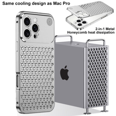 Aluminum Cooling Case For iPhone 13 14 15 16 Heat Dissipation Aroma ...