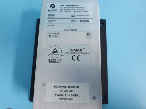 FIFE M277025 D-MAX1 , DMAX OI-S M332765 , SE-11-IC , SYMAT-25 Web Guide ...