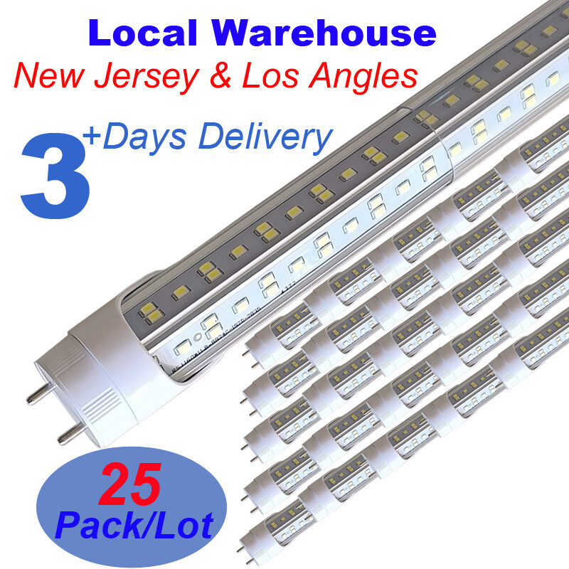 25 Pack T8 4 FT G13 Bi Pin Led Tube Light Bulbs 72W 4 Foot Led Shop ...