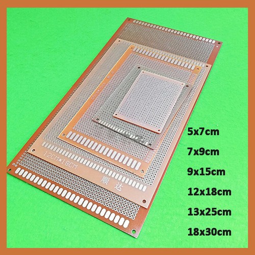 Strip Board Printed Circuit PCB Prototyping Track Stripboard 5*7cm 7 ...