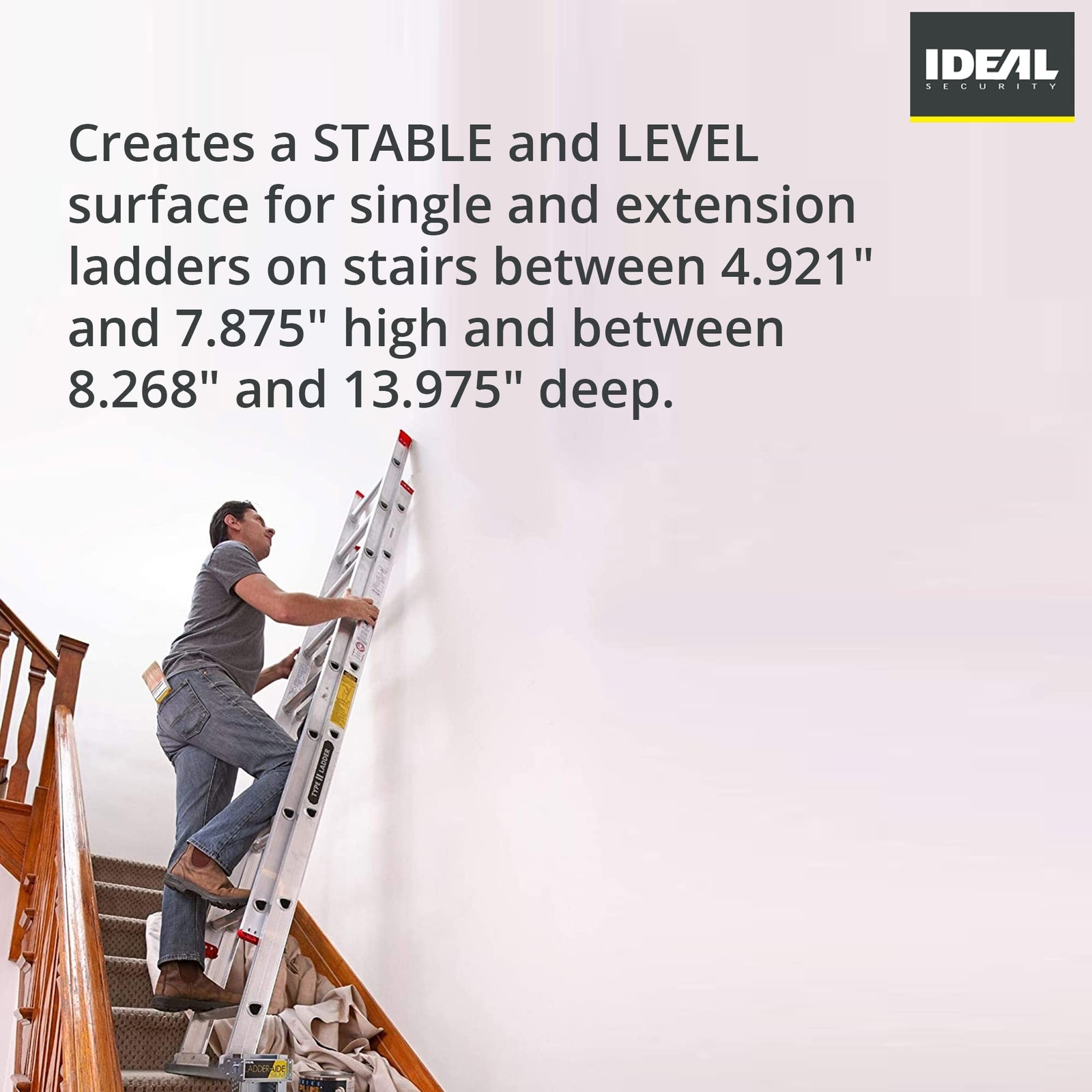 Ideal Security Ladder-Aide SLM, Ladder Leveler for Single and Extension ...