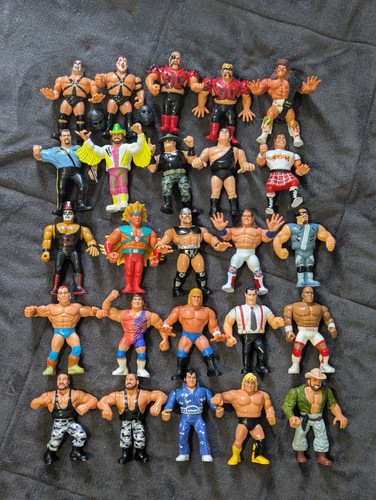 WWF Hasbro Lot - WWE Mattel LJN Vintage Titan Sports - 25 Figures w ...