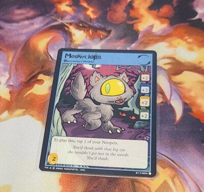 NEOPETS MEOWCLOPS COMMON BASE SET 211/234 WOTC VINTAGE MINT CONDITION ...