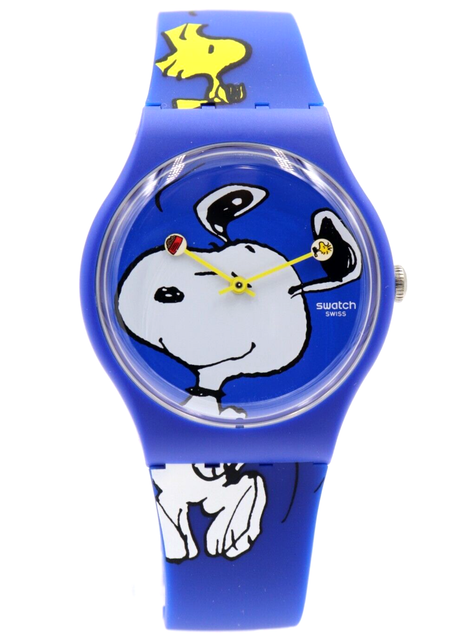 Swatch Peanuts Snoopy HEE Blue Unisex Adults Watch - SO29Z106 for sale ...