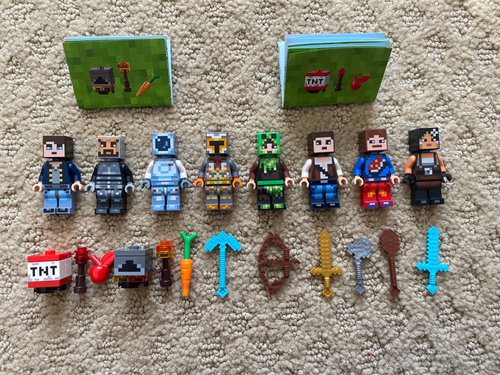 LEGO MINECRAFT SKIN PACKS 1 AND 2 (853609 & 853610) | eBay