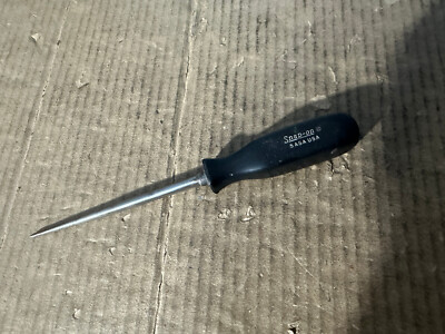 VINTAGE SNAP-ON TOOLS 5ASA BLACK HARD HANDLE 8" PICK / SCRATCH AWL USA ...