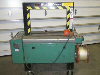 SIGNODE AUTOMATIC PLASTIC STRAPPING / BANDER B1484 3 PHASE 1 HP MOTOR ...