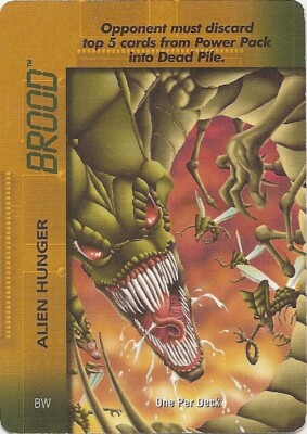 Marvel OVERPOWER Brood - Alien Hunger - OPD - Rare - Mission Control | eBay