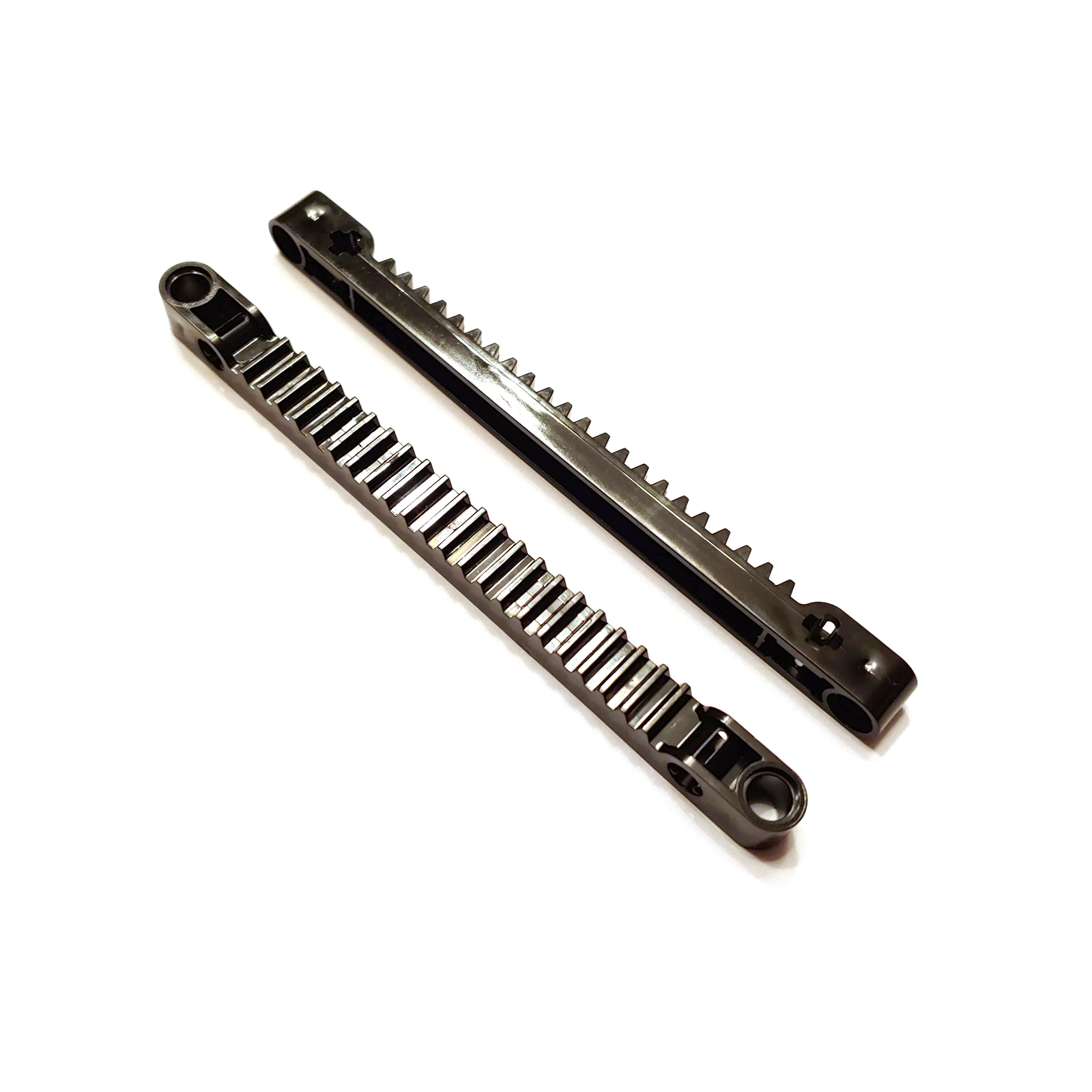 2x Black Lego Technic Gear Rack 1x13 with Axle and Pin Holes - 64781 | eBay