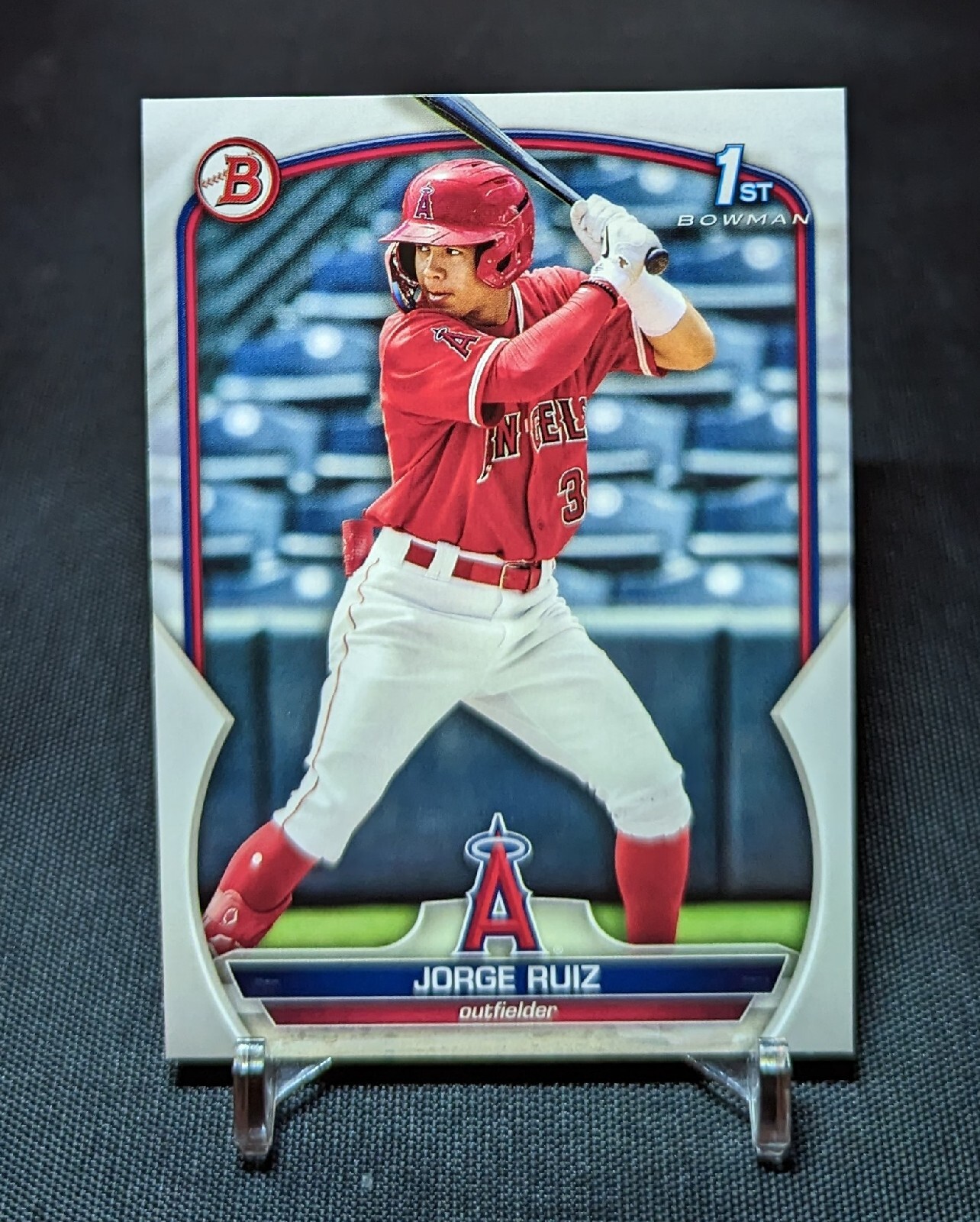 Jorge Ruiz 1st Rookie Card RC 2023 Bowman Prospects BP-123 Los Angeles ...