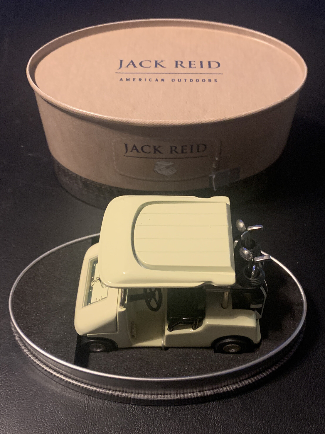 Jack Reid Collector GOLF CART DESK CLOCK. Comes