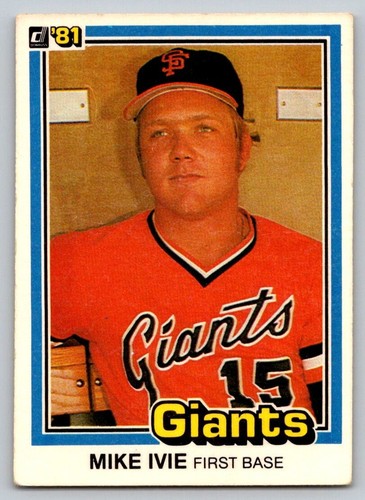 1981 Donruss - #312 Mike Ivie | eBay