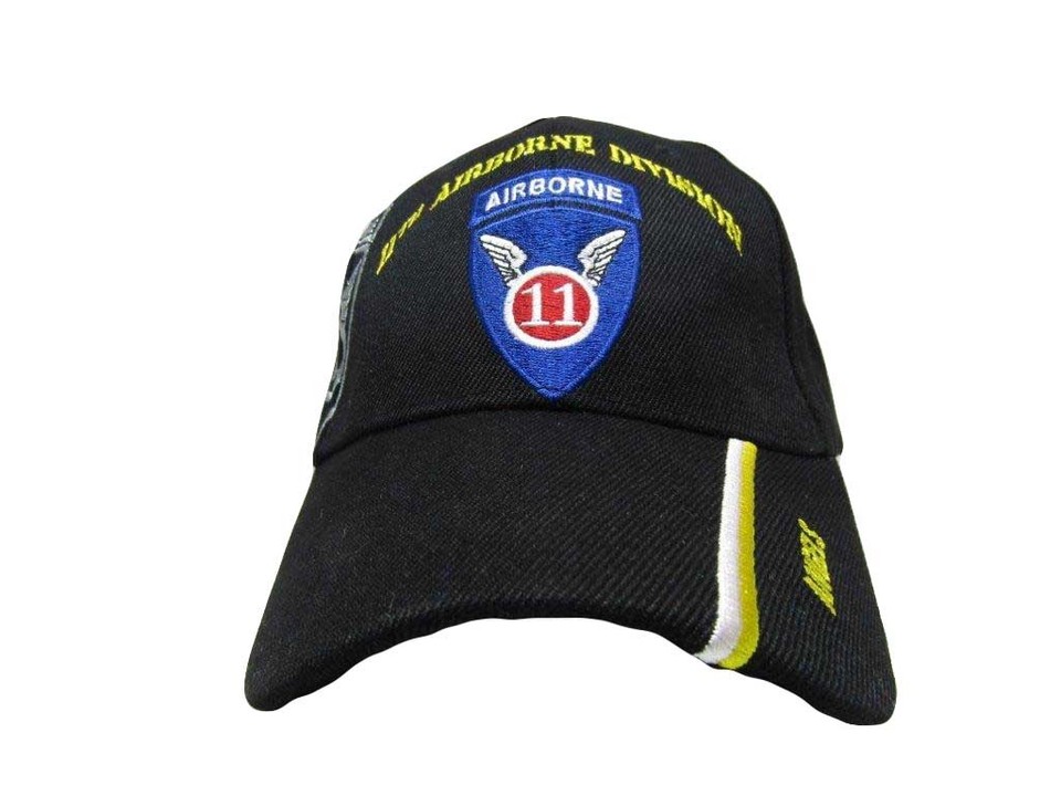 US Army 11th Airborne Division Angels Black Shadow Embroidered Cap ...