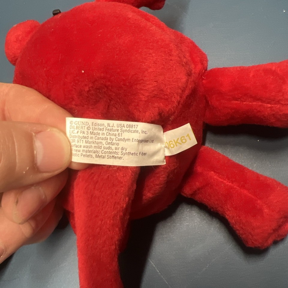Gund Dilbert Catbert 6” Plush Red Bean Bag Toy | eBay