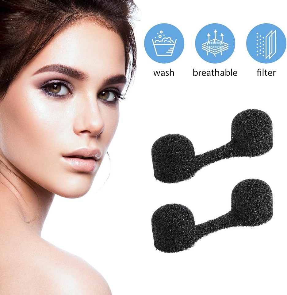 100 Pieces Nose Plug Filter Disposable Nose Dust Filters Nostril ...