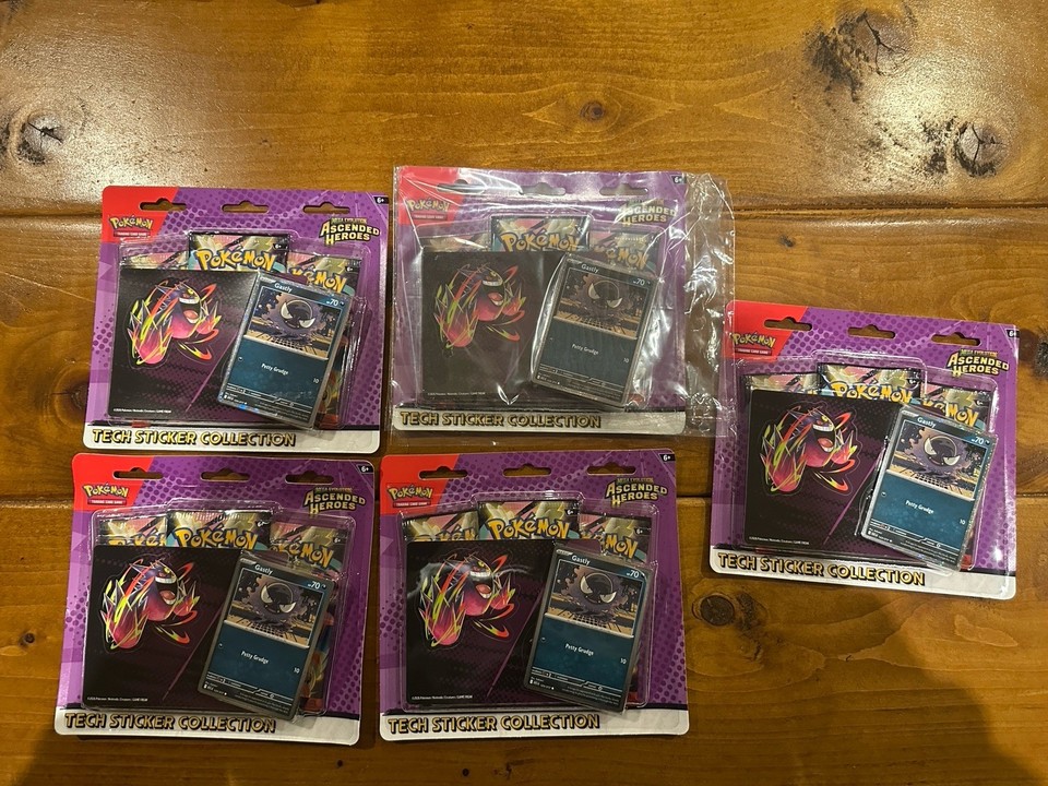 Pokemon TCG Ascended Heroes Tech Sticker Collection Bundle (33 packs ...