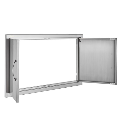 VEVOR 34x19 Inch BBQ Island Access Door Outdoor Kitchen Door Stainless ...