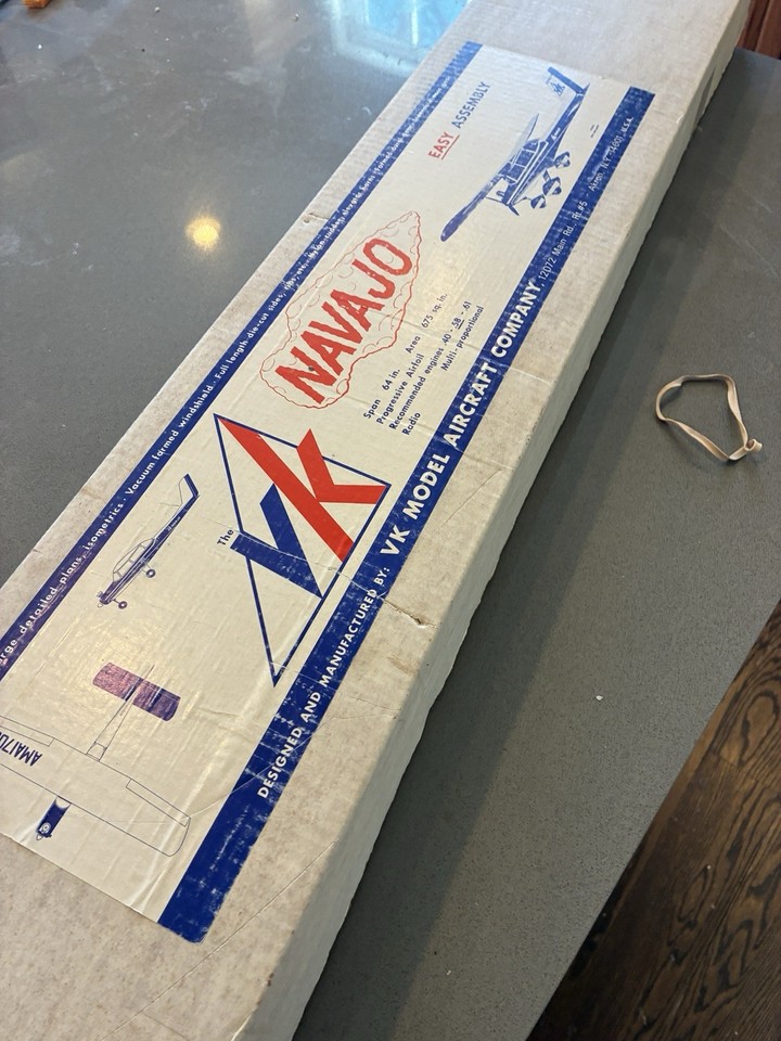 VK Navajo R/C Balsa Model Airplane Kit | eBay