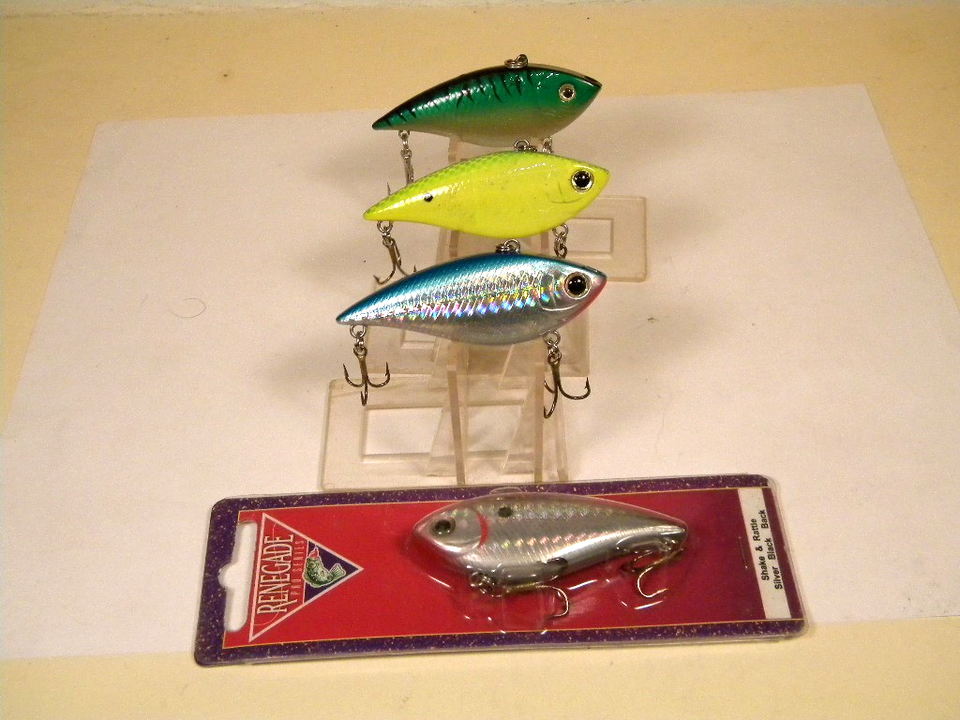 4 Renegade Shake & Rattle Chart Purple Blue Firetiger rattle crankbait ...