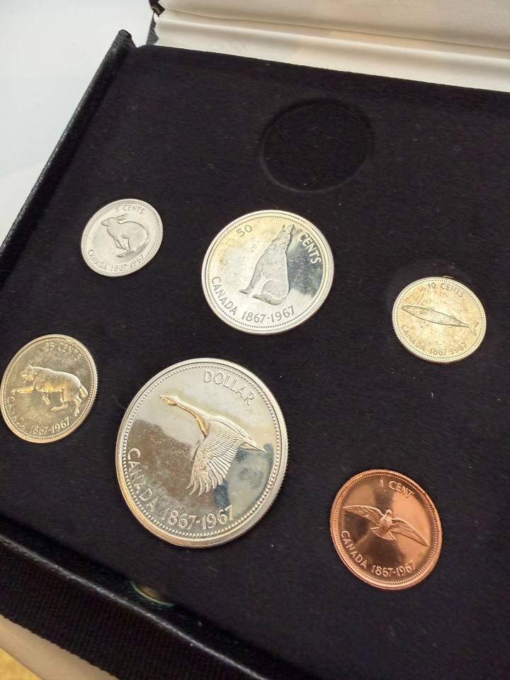 1967 COMMEMORATIVE SET IN ORIGINAL RCM CASE MINT CONDITION!!! | eBay