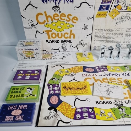 Diary of a Wimpy Kid The Cheese Touch Board Game Ages 8+ 3 to 6 Players ...