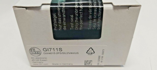 IFM GI711S Fail-safe Inductive Sensor GIIA4015-2PS/SIL2/V4A/US - Factory for sale online | eBay