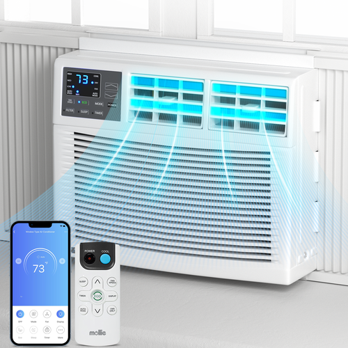 12000 BTU[WIFI APP Control]Window Air Conditioner Smart 6 Mode AC Unit ...