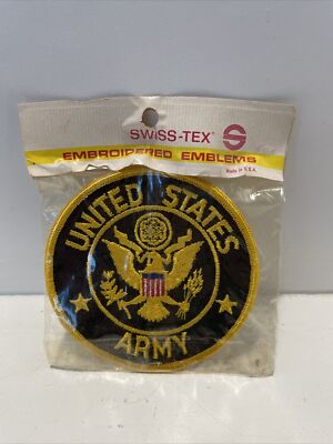 Vintage Swiss-Tex Embroidered United States Army patch. New Old Stock ...