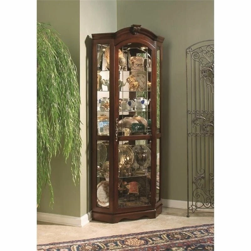 Mirrored Corner Curio Cabinet | Cabinets Matttroy