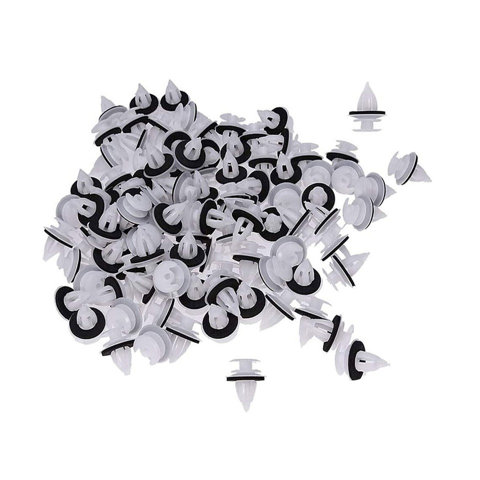 Set of 100 Door Panel Clips W/Seal Ring For BMW E30 E34 E36 E38 E46 X5 ...