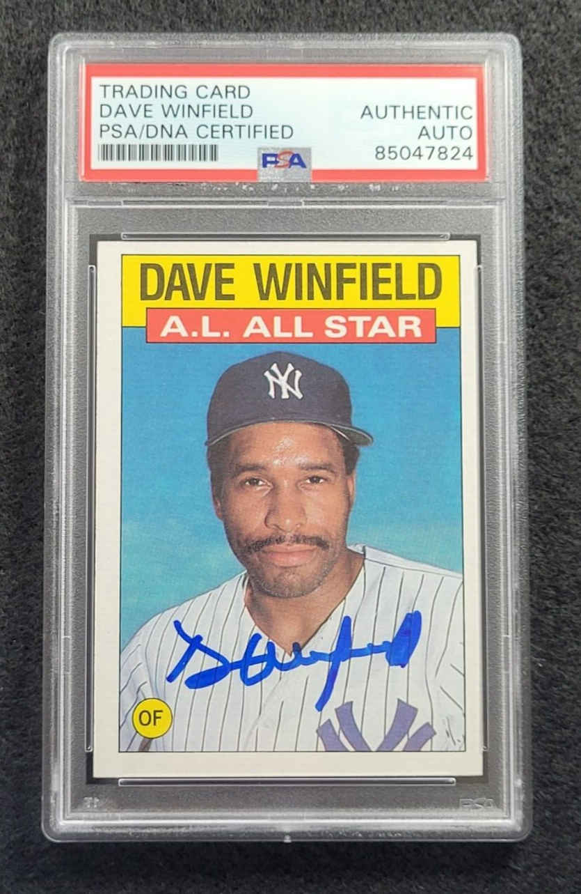 Dave Winfield Autographed Signed 1986 Topps Baseball Card-New York ...