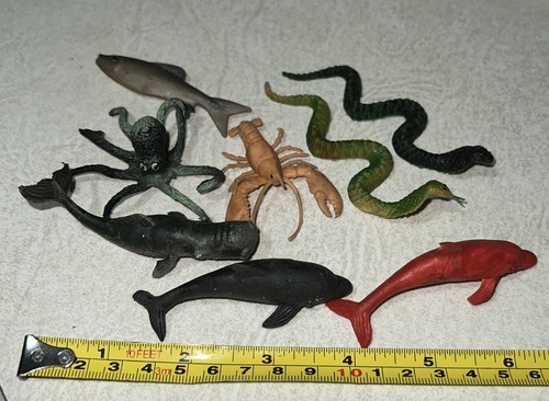 8 Rubber Dolphin Old Vintage 1970s Jiggler Uglies China Toy GIGANTOR ...