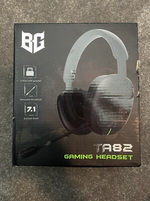 Black Gaming Headset With Removable Microphone BG TA82 | Surround Sound ...