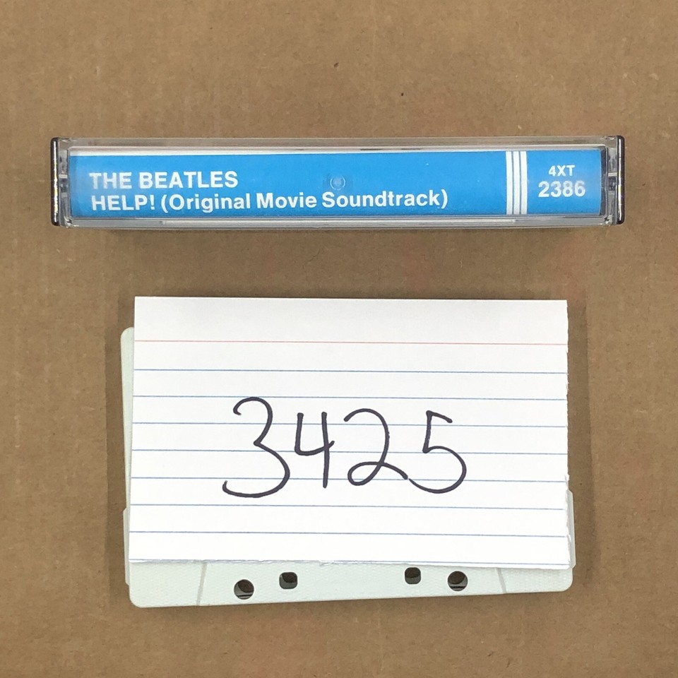 THE BEATLES Cassette Tape 60s Rock Pop HELP! TICKET TO RIDE HIDE YOUR ...