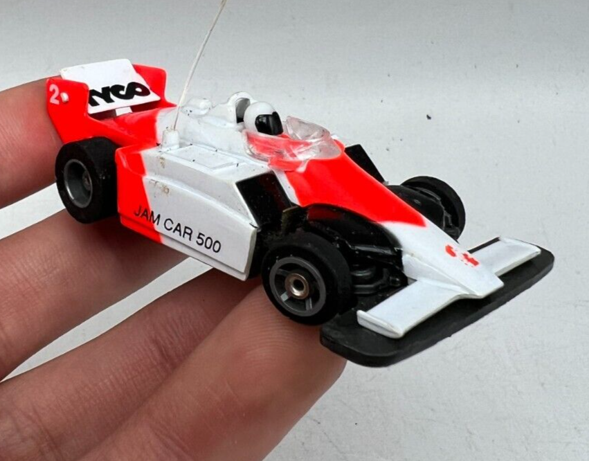 Vintage Tyco Slotless F1 Indy Race Car Jam Car 500 #2 Ho Slot Car ...